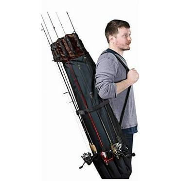 Portable Fishing Rod Pole Carrier Carry Case Organizer Storage Travel ...