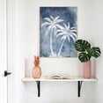 Blue Palm Tree Canvas Wall Art for Living Room, Summer Tropical Beach ...