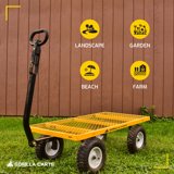"Gorilla Ground Work Wagon Steel Utility Cart for Garden, Lawn, Yard ...