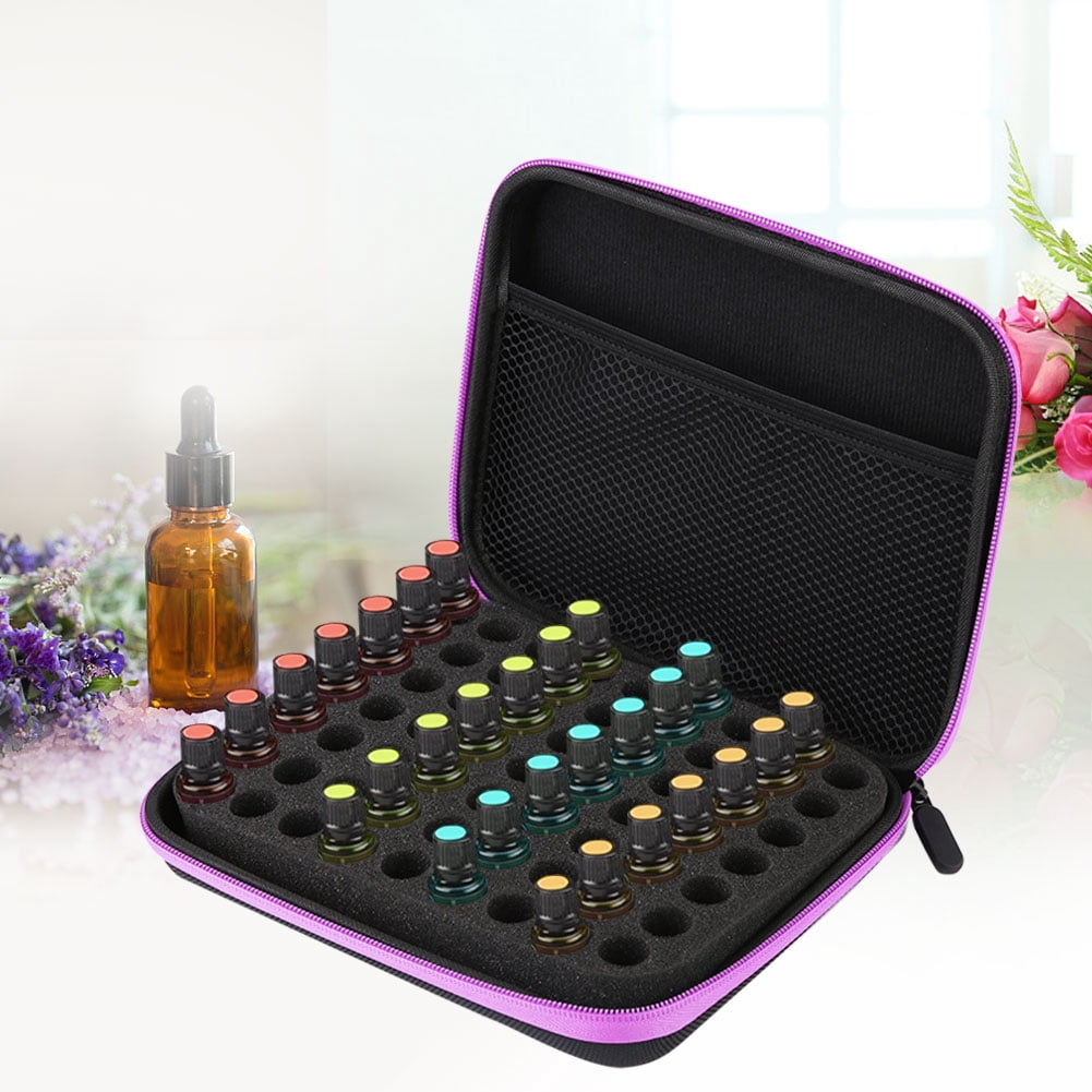 FAGINEY 63 Slots Portable Aromatherapy Essential Oil Storage Bag Case ...
