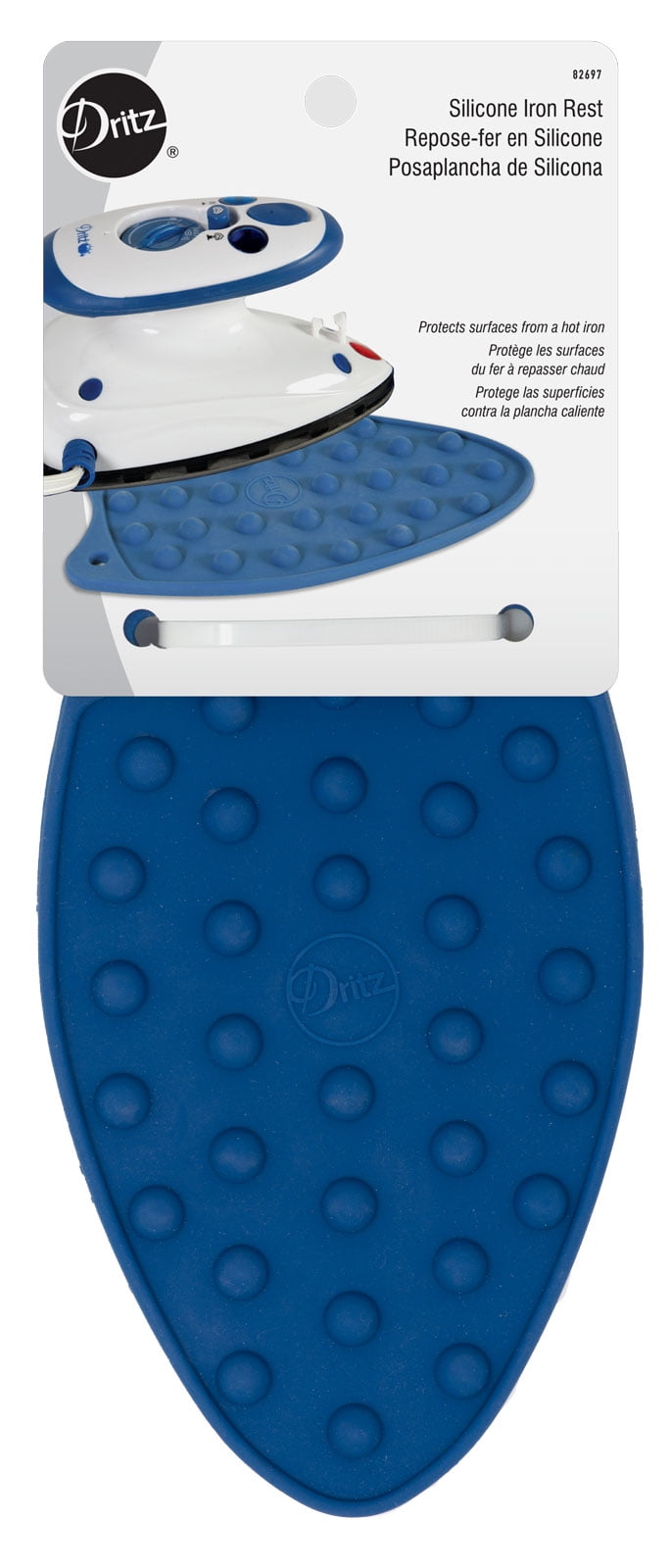 Dritz Silicone Iron Rest, 6-1/2" x 4-1/2″, Dark Blue - Walmart.com