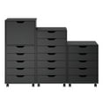 Winsome Halifax 3-Pc Multi-Drawer Storage Cabinet Set 20395, Black ...