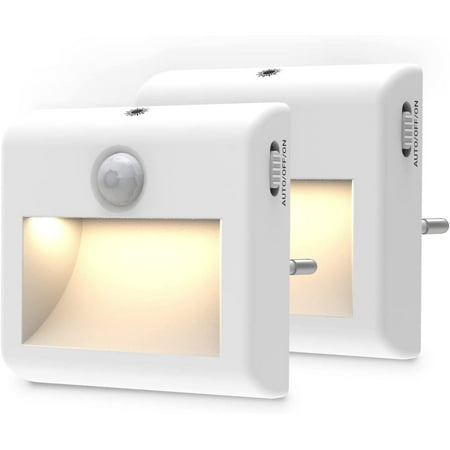 Motion Sensor Night Light Electrical Outlet - [2 Pack] Motion Sensor ...
