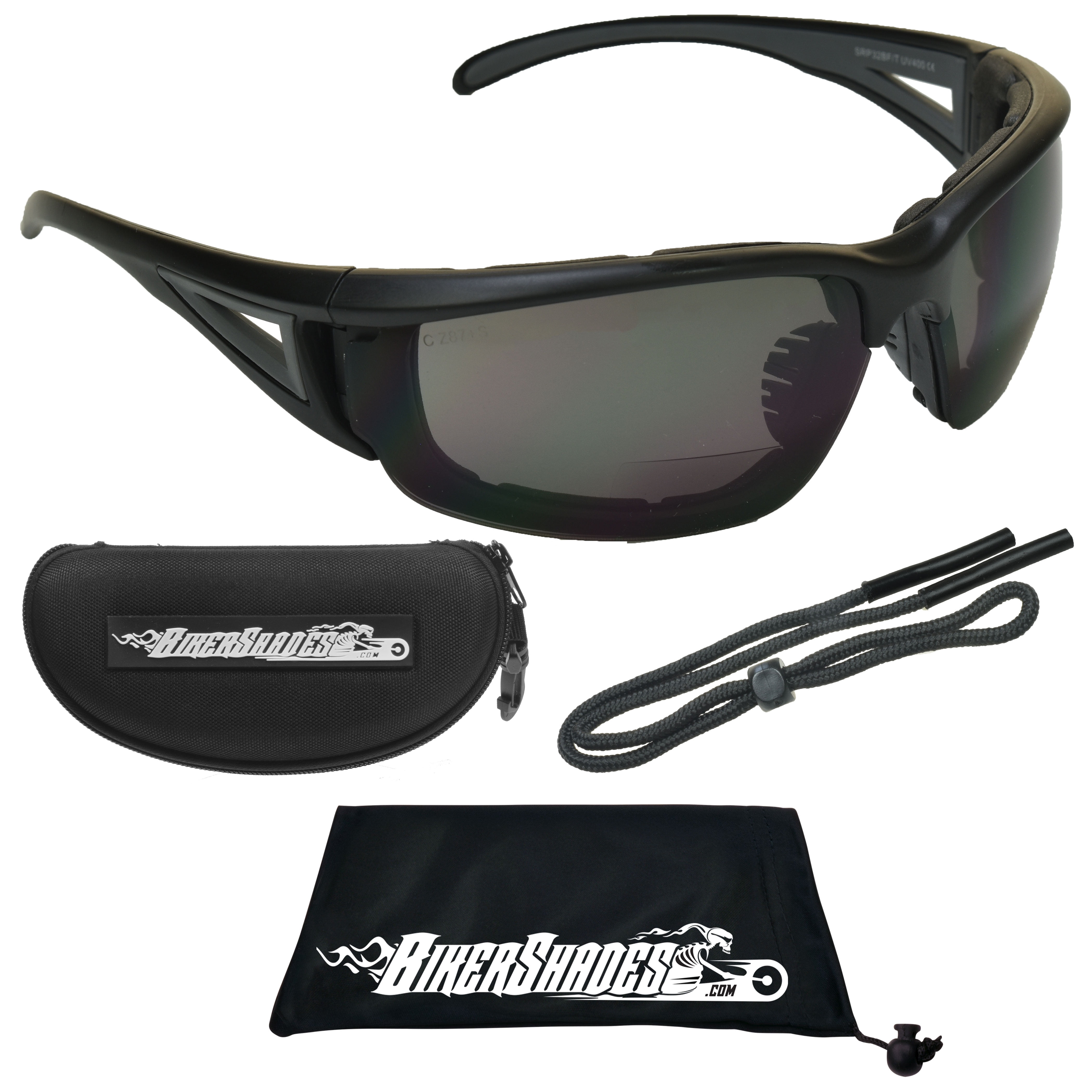 BIkershades Bifocal Safety Motorcycle Riding Foam Padded Sunglasses ...