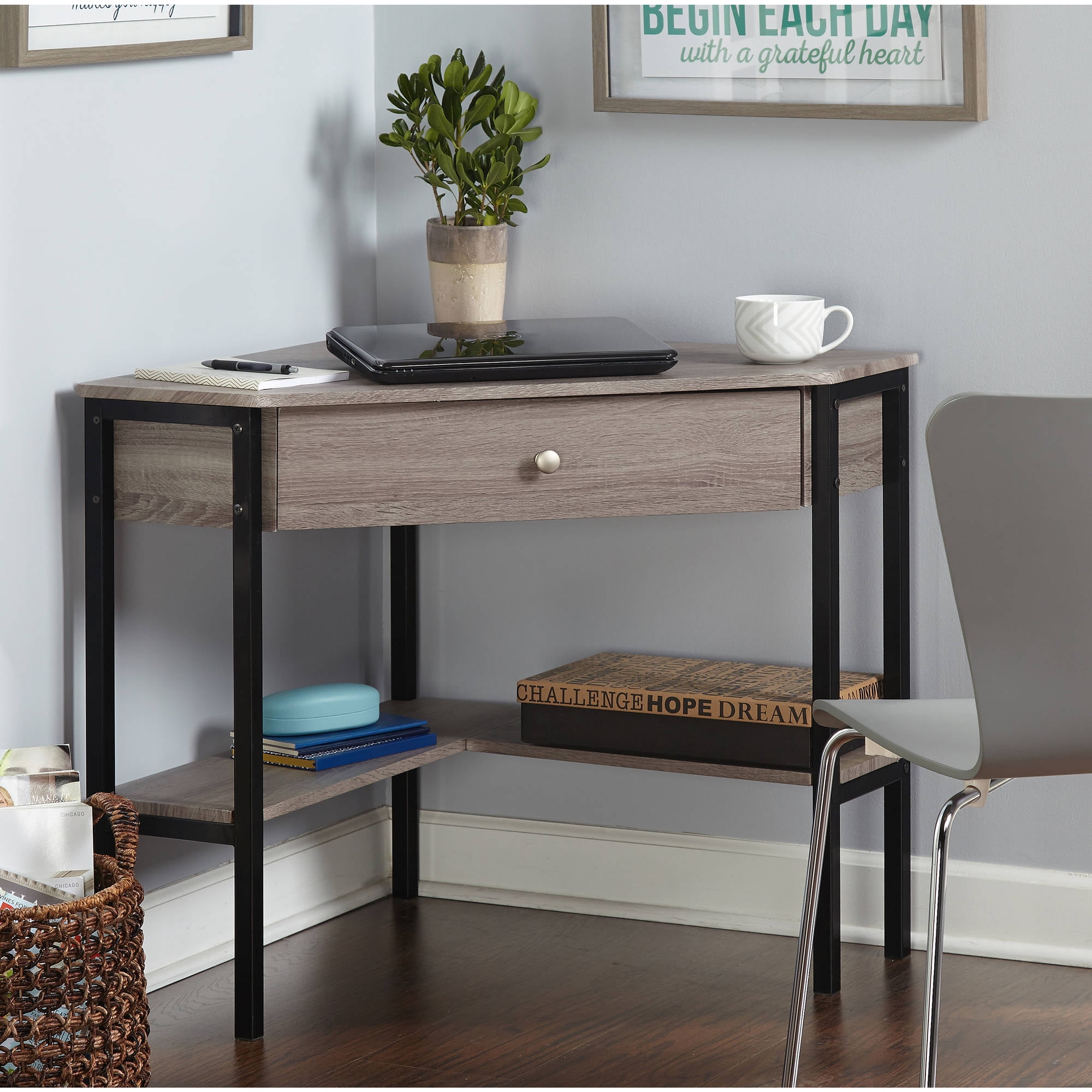TMS LenyXX Laminated MDF Corner Desk - Walmart.com
