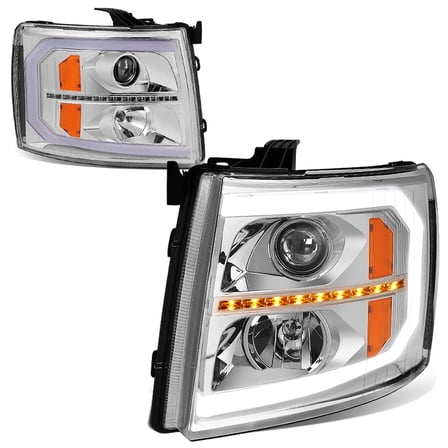 DNA Motoring Projector Headlight+Bumper for 2014-2015 Chevy Silverado ...