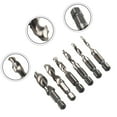 HSS Hex Shank Thread Tap Drill Bit Set for M2-M10, 6 Sizes Included ...