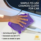 Premium Chamois Cloth for Car - 2pack + 1 Bonus Car Shammy Towel ...