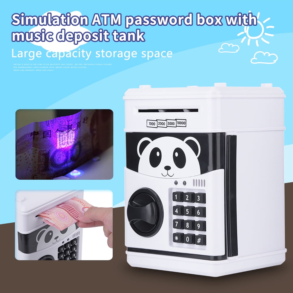 WALFRONT Mini Cute Coin Bank Money Box Password Lock Safety Electronic ...