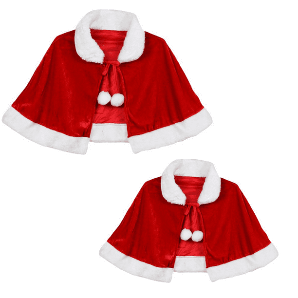 (Child model + adult model)Mother Christmas Costume Mini Red Velvet ...