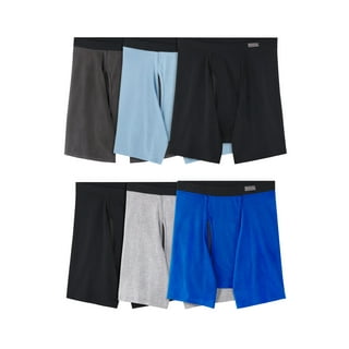 Athletic Works Men's Long Leg Quick Dry Performance Stretch Boxer ...