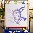 PET Plastic Drawing Painting Stencils Templates Square Creamy White ...