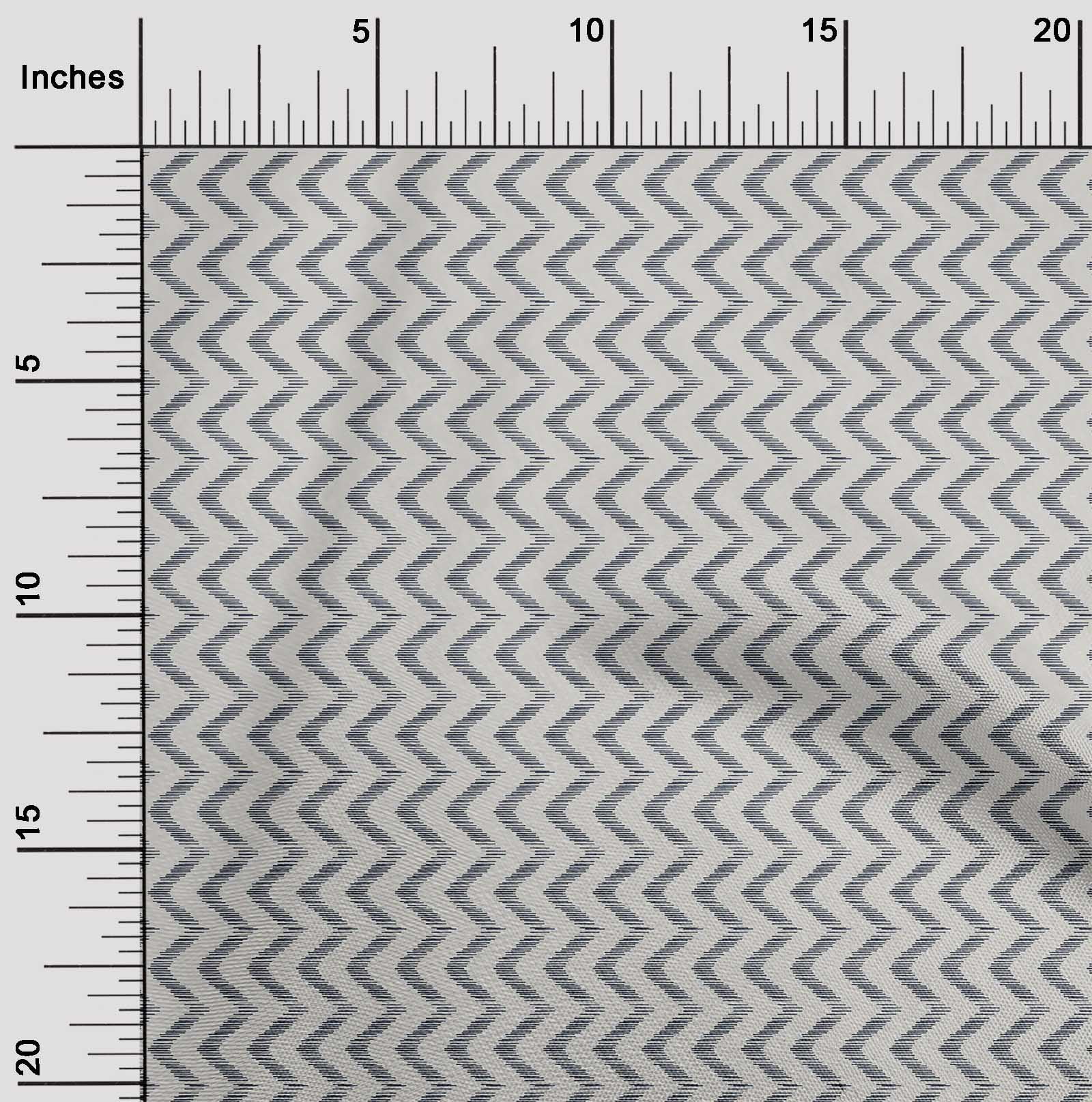 oneOone Cotton Poplin Fabric Chevron Ikat Print Fabric By The Yard 42 ...