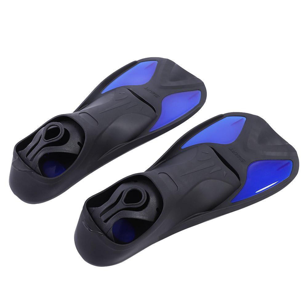 LYUMO Men Women Swim Foot Fins Swimming Diving Open Heel Adjustable ...