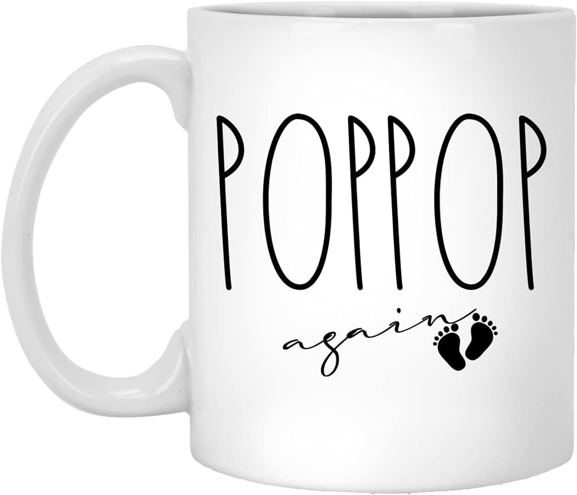 Poppop Again Mug, Poppop Again Pregnancy Announcement, Poppop Reveal ...