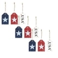 9Pcs 4th of July Wooden Hanging Signs, Star Letter Patriotic Ornaments ...