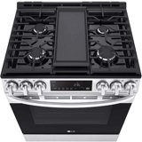 LG LSGL5833F 5.8 Cu. Ft. Stainless Steel Slide-In Gas Range - Walmart.com