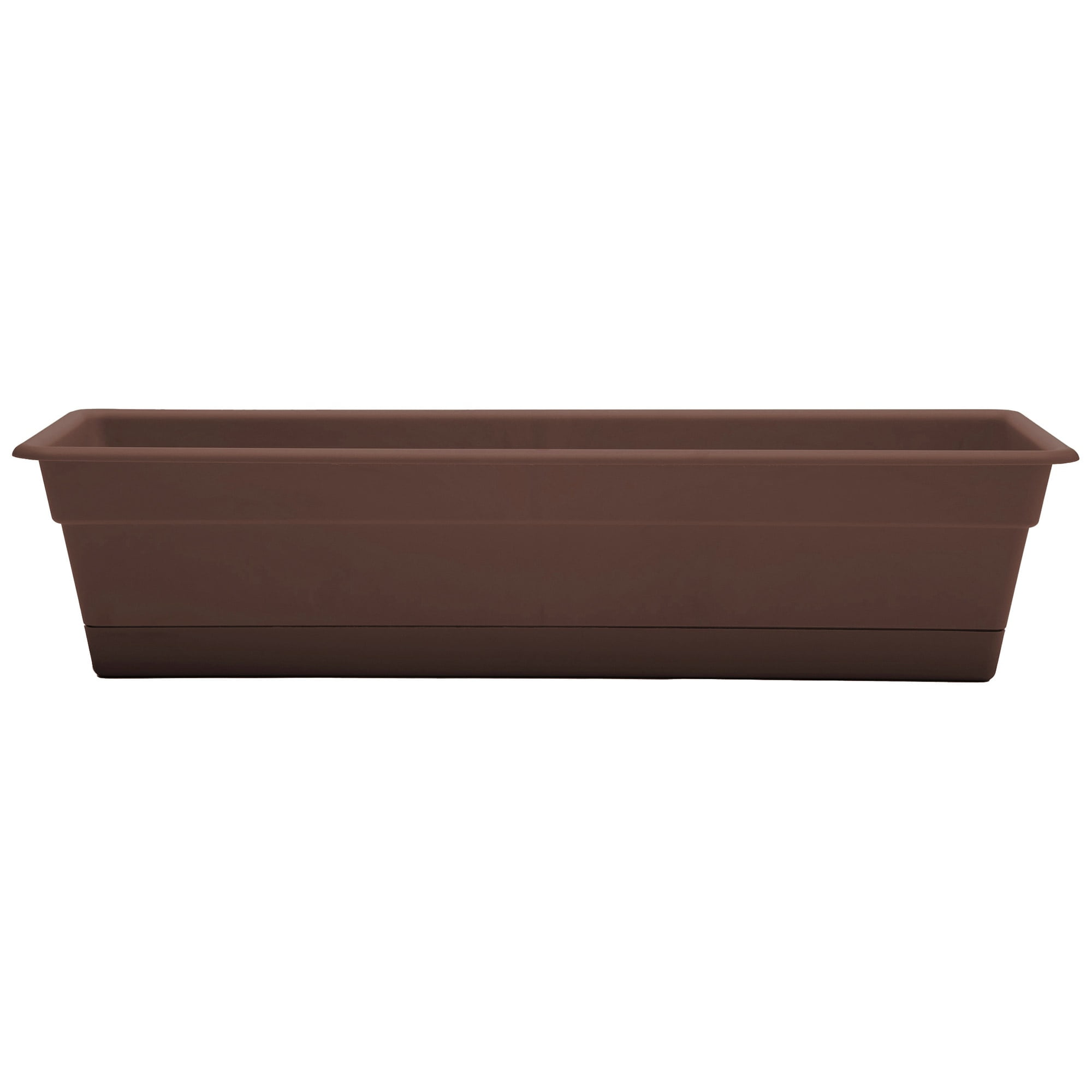 Bloem 30-in Wide Dura Cotta Resin Window Box Planter - Chocolate Brown ...