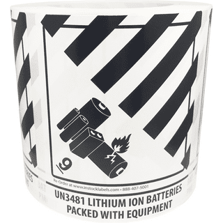 Dry Ice UN1845 DOT Hazmat Class 9 Shipping Labels | 6" Square - 500 ...