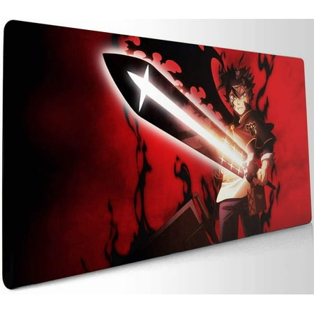 Black Clover Mouse pad Anime Game Large Desk pad Keyboard Mat Computer ...