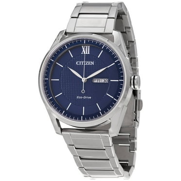 Citizen Men's Corso Eco-Drive Blue Dial Dress Wrist Watch, Silver ...