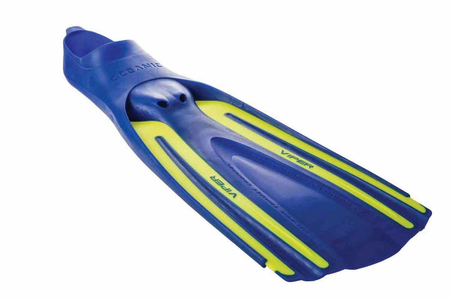 Oceanic Viper Full Foot Fin - Blue/Yellow, X-Small 4.5-5.5 - Walmart.com