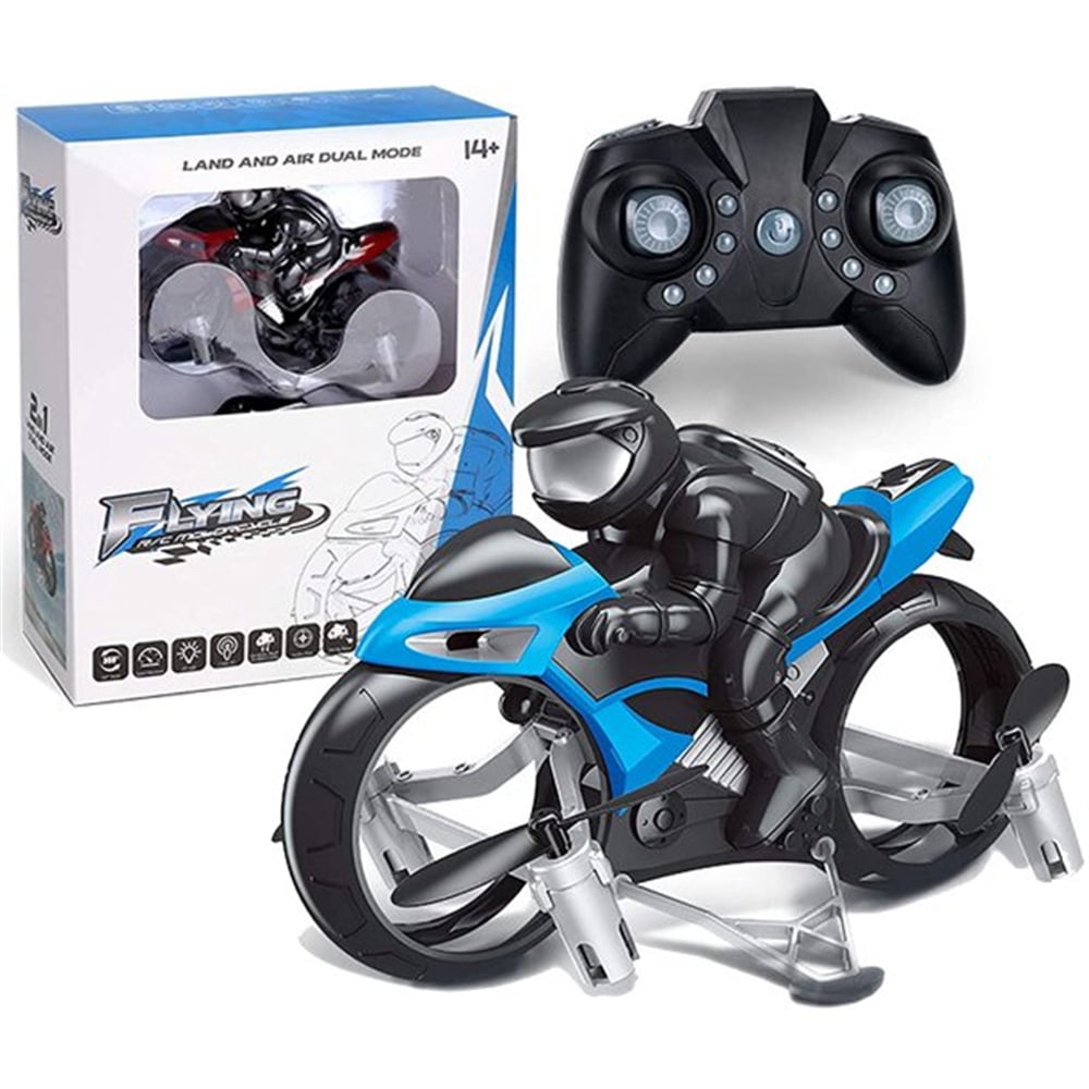 Puangsi RC Flying Motorcycle, 2.4Ghz 360° Rotating Drift Stunt Car ...