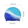 Adult Silicone Swim Cap – Comfortable & Stretchy, Waterproof Swimming ...