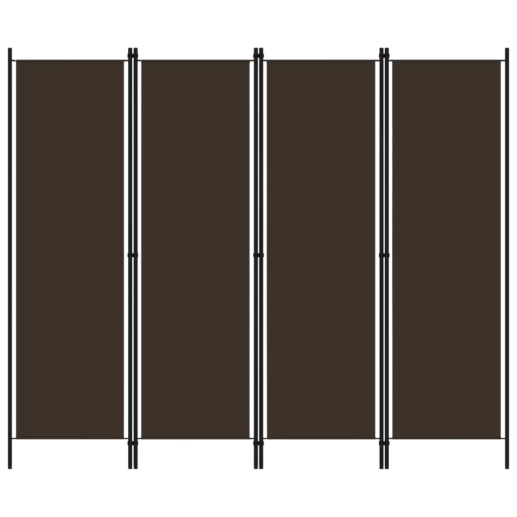 Click here for Vidaxl 4-Panel Room Divider Brown 200x180 Cm prices