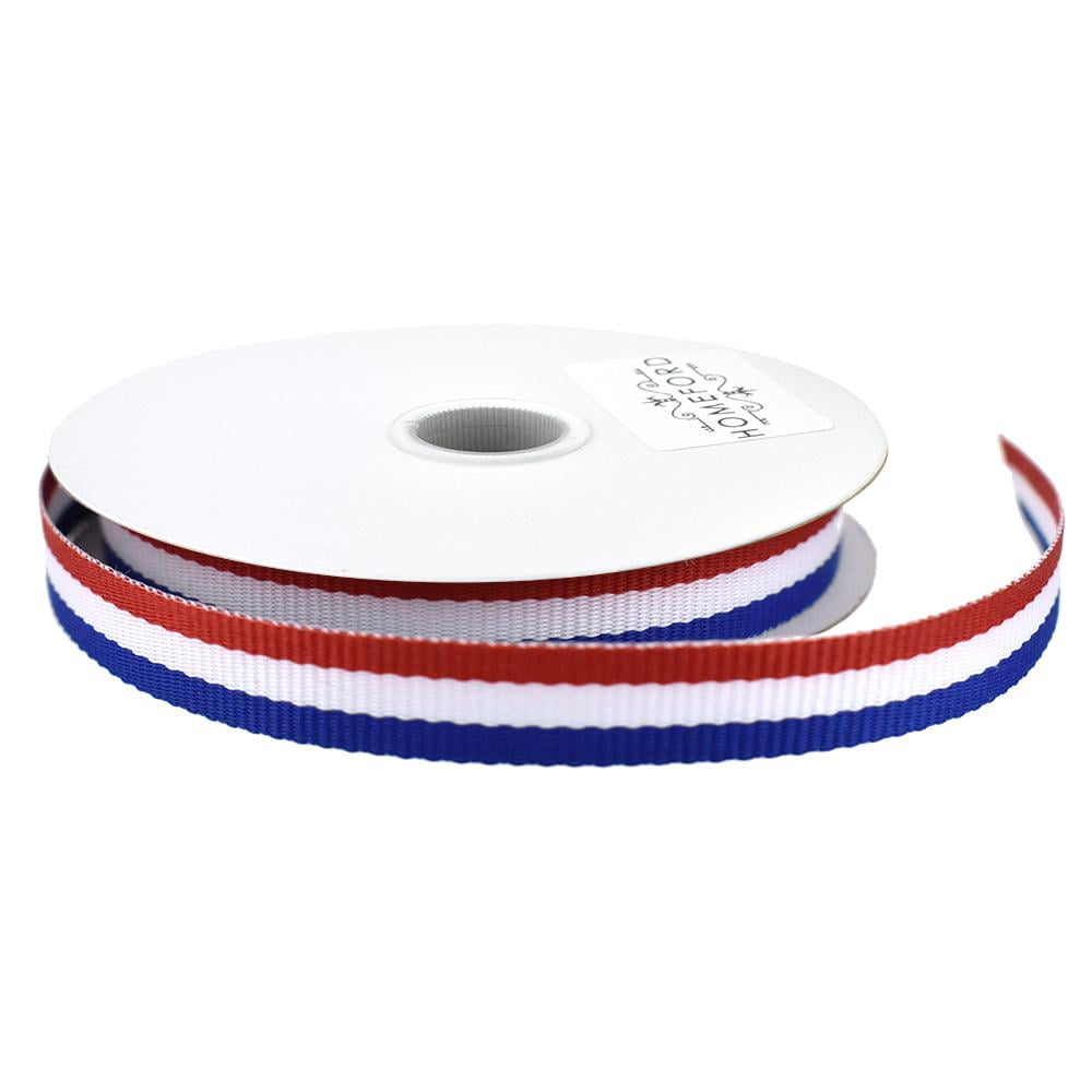 Red, White, and Blue Stripes Ribbon, 3/8-Inch, 4-Yard - Walmart.com