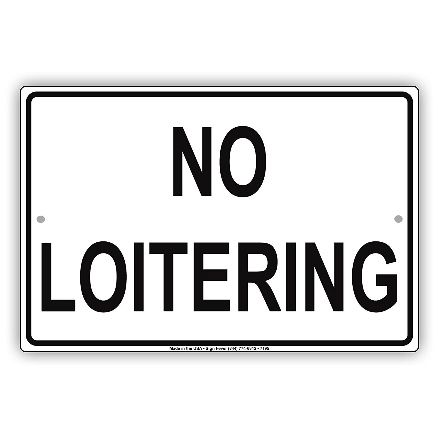 No Loitering Signs Printable