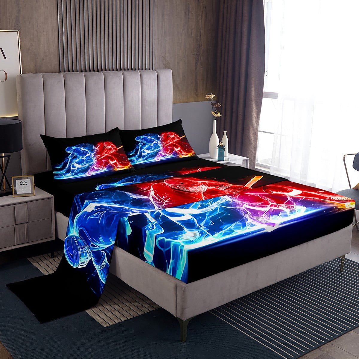 Click here for Yst Hockey Bed Sheets Twin winter Sports Bedding S... prices