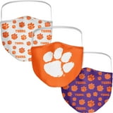 Adult Fanatics Branded Clemson Tigers All Over Logo Face Covering 3 ...