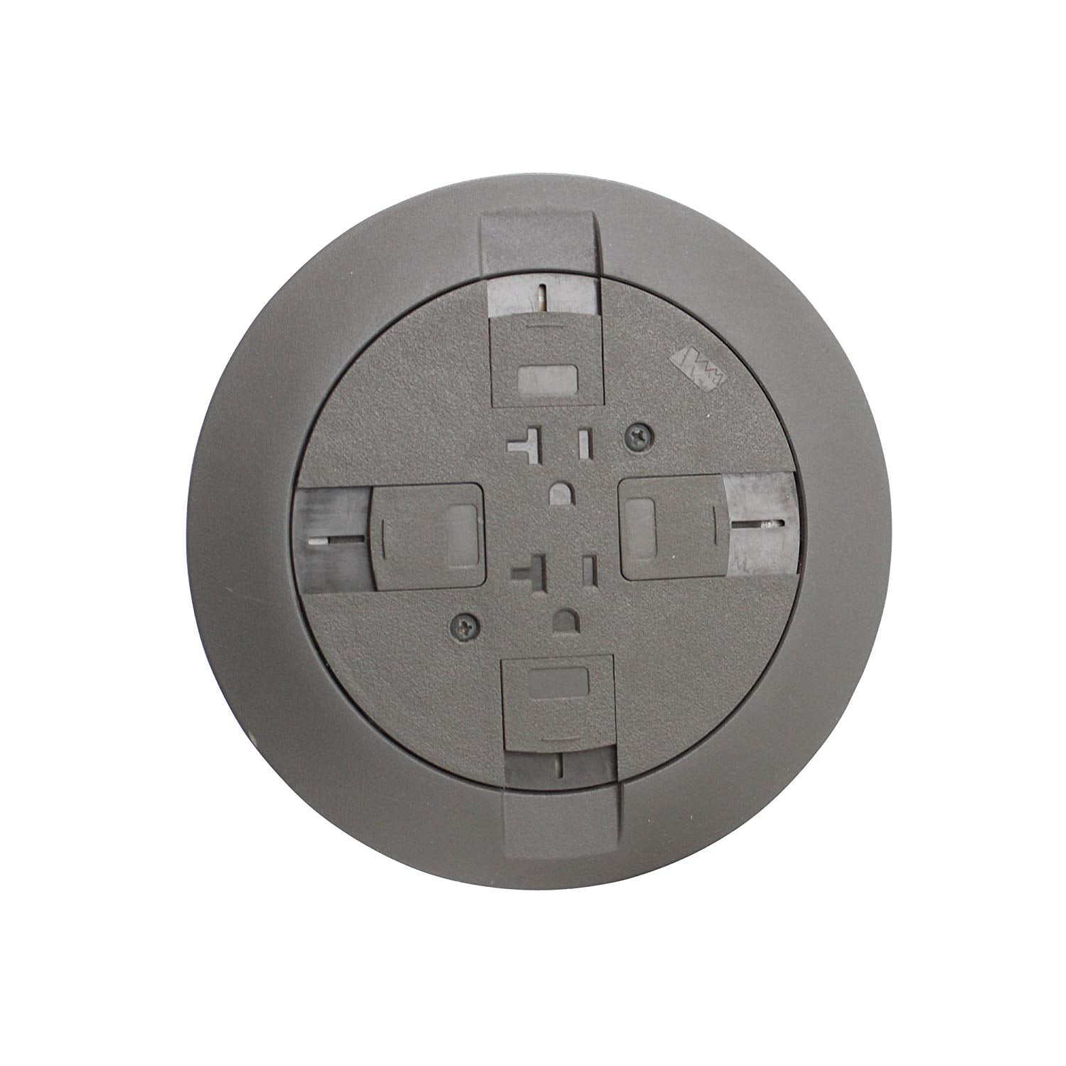 Wiremold RC7ATCGY Poke-Thru Device, Flush, Diameter: 7", Non-Metallic ...