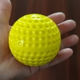 2 Pcs 7.2cm/2.8in Yellow High Quality Dimpled Fielding Practice Hitting ...