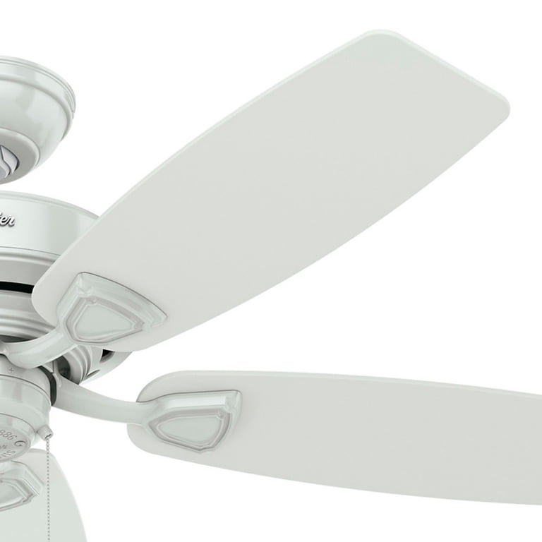Hunter 48 In Low Profile Plus White Ceiling Fan With Light Kit | Shelly ...