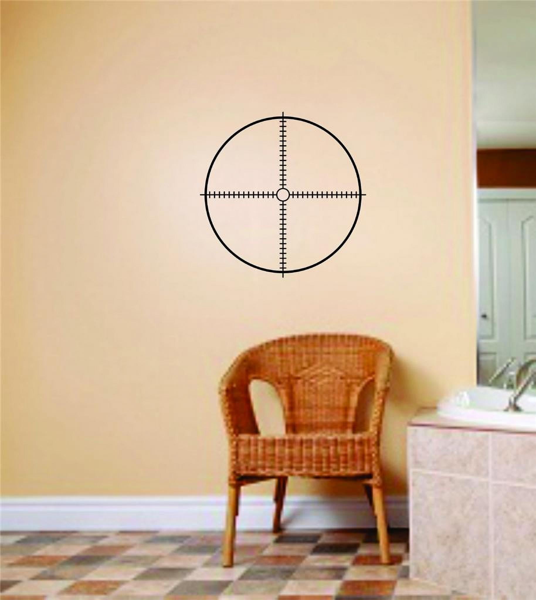 Hunting Hobby Vinyl Wall Decal - Hunting BullsEye Design Gun Shooting ...