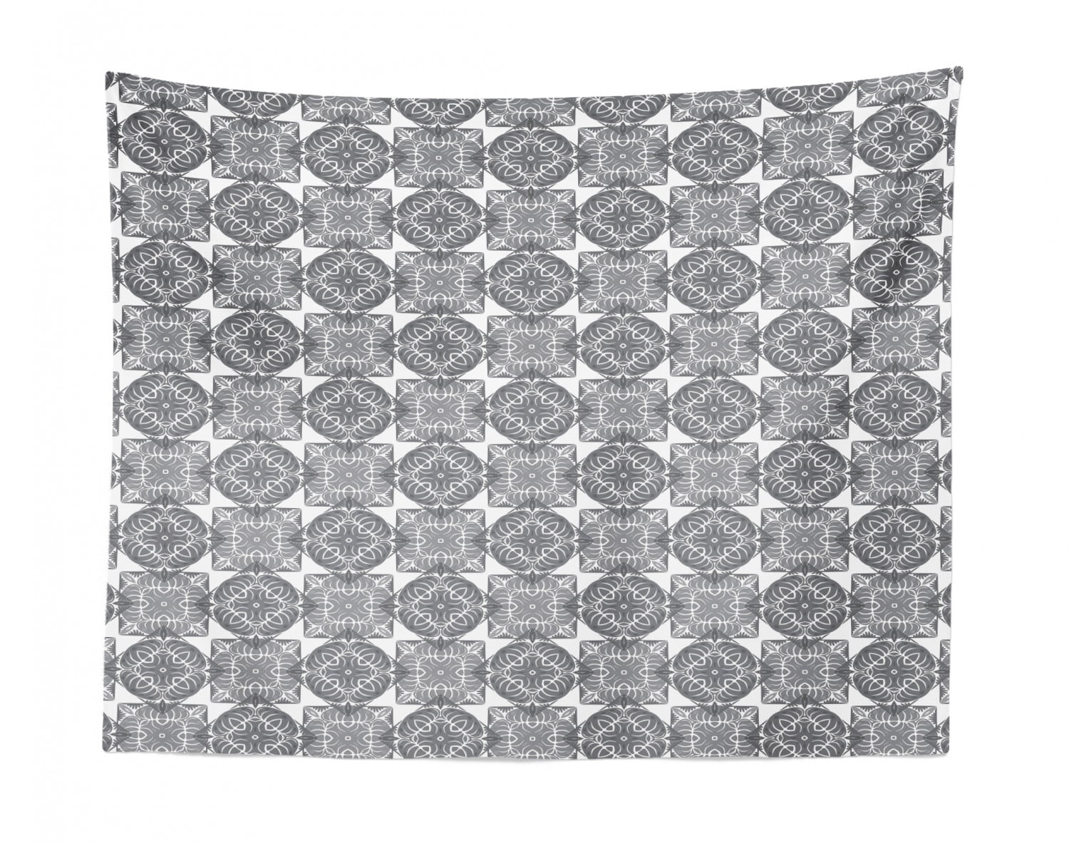 Abstract Tapestry, Diamond Pattern Monochrome Rhombus Shapes in ...