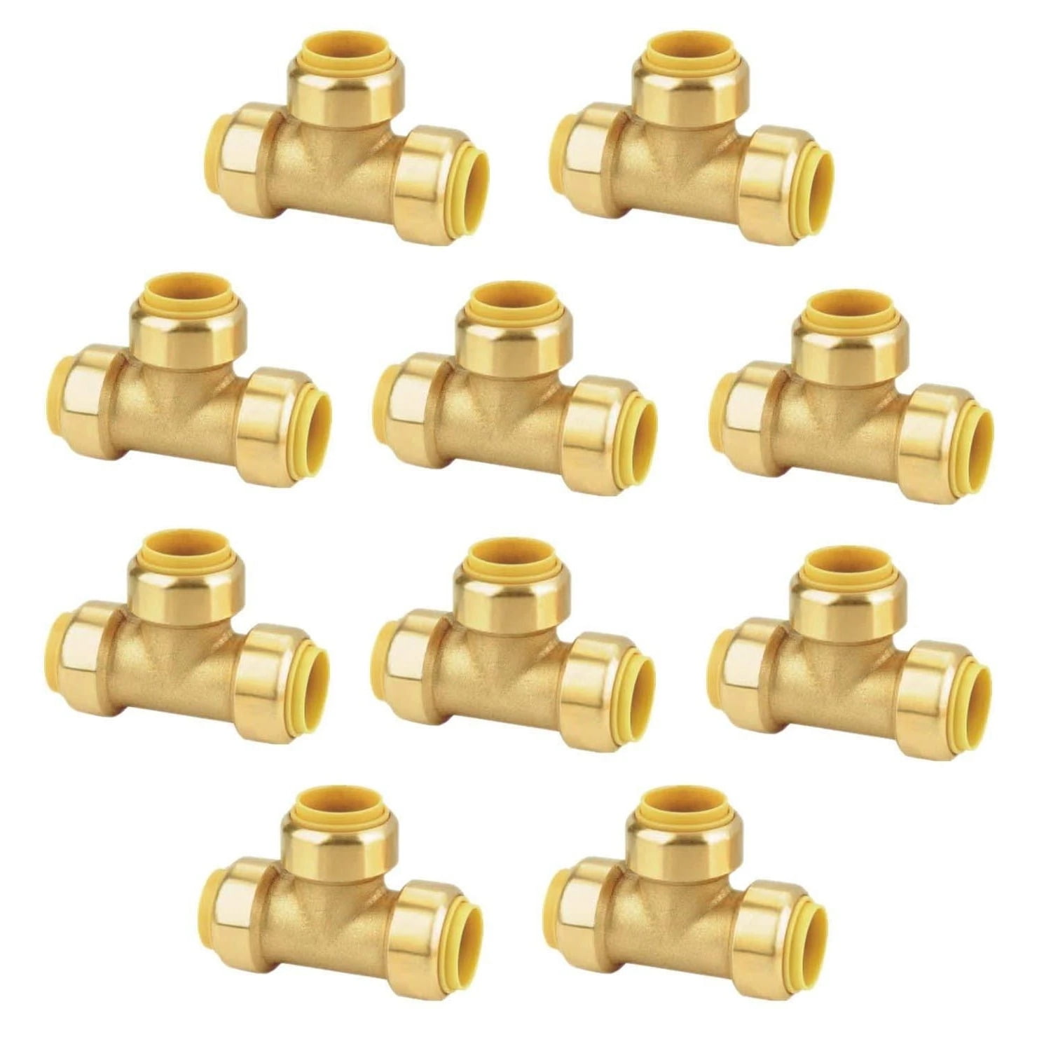 1/2 x 1/2 x 1/2 Inch Push To Connect Fitting Tee for PEX, Copper, CPVC ...