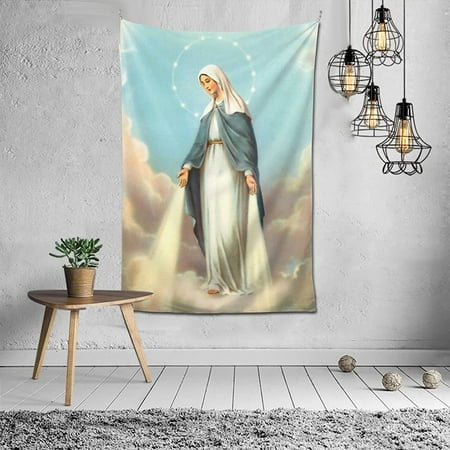 Blessed Virgin Mary Tapestry Mother of God Tapestry Wall Hanging ...