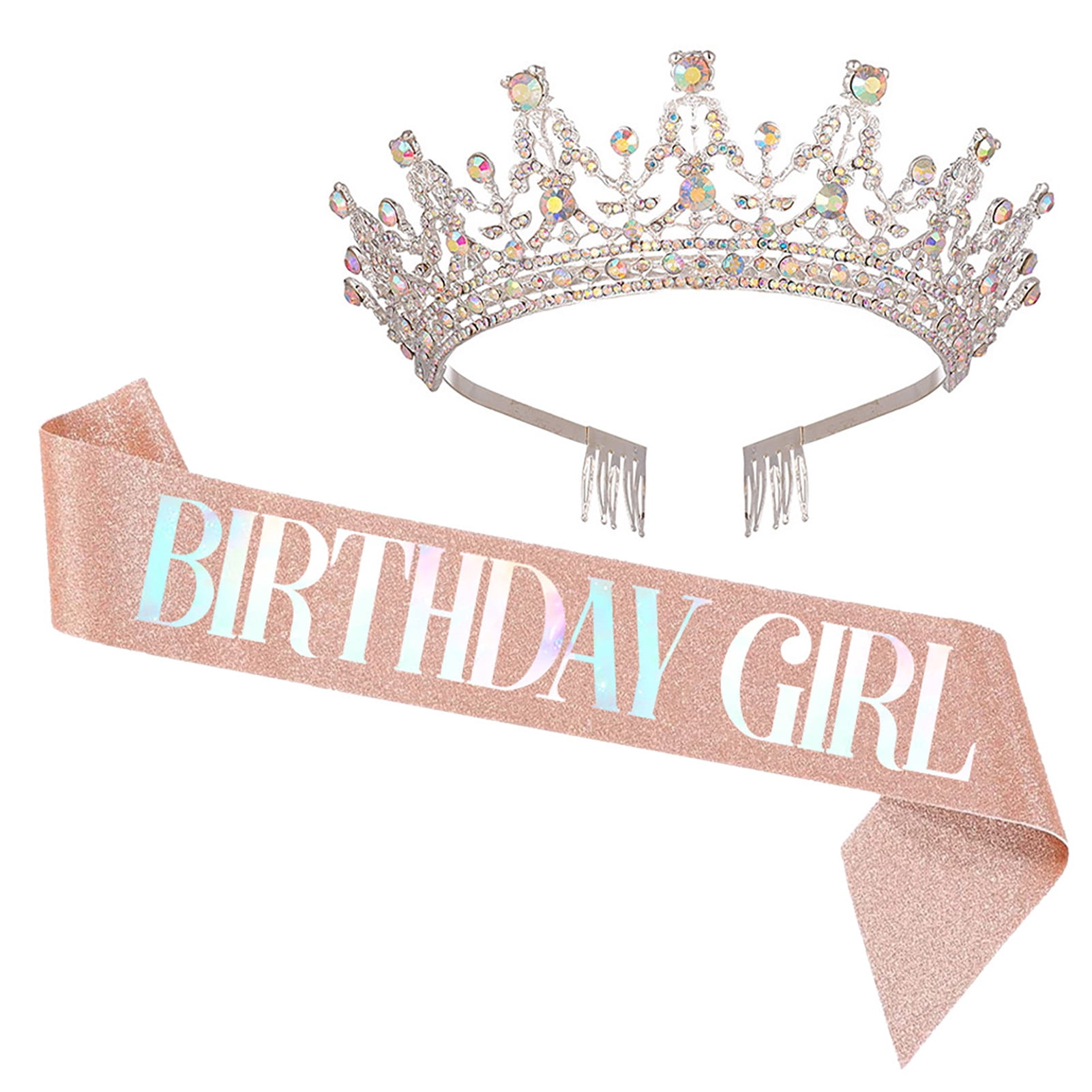 Yesbay 1 Set Crown Headgear Stunning Visual Effect Plastic Crown ...