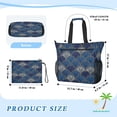 Beach Tote Bag with Waterproof Wet Pocket & Detachable Pouch for Pool ...