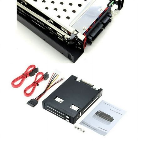 ckepdyeh 2.5 Inch SSD HDD Enclosure Tray 2-Bay Disk Drive SATA Floppy ...