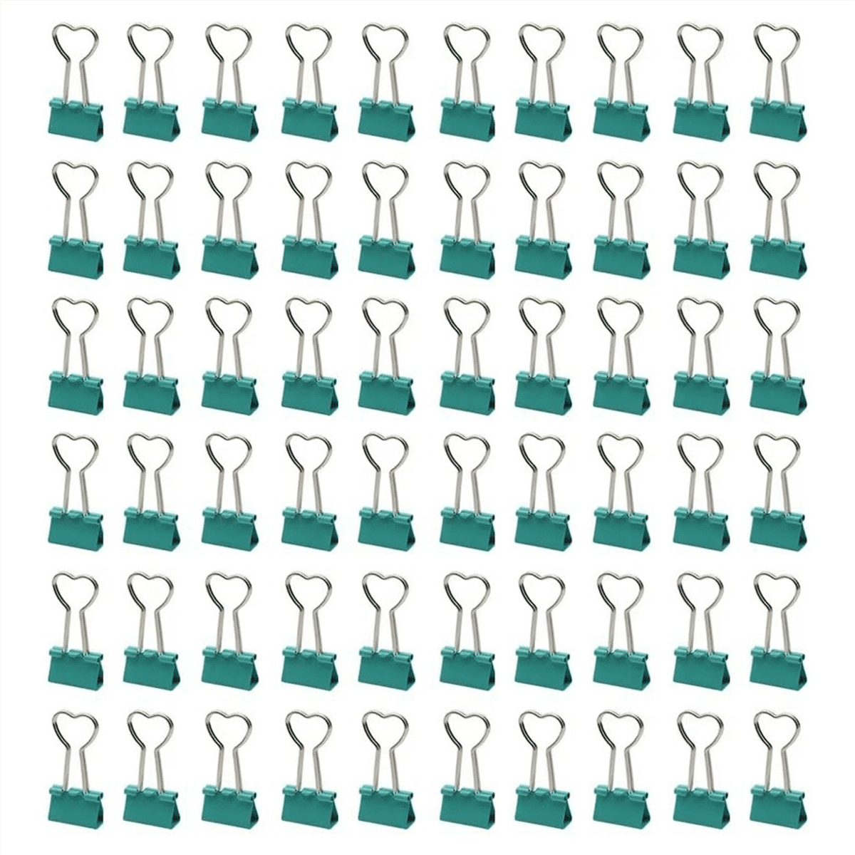 Click here for Unbranded 60 Pcs Metal Binder Clips With Heart Sha... prices