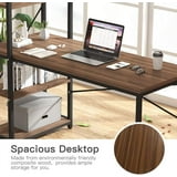 Tower Computer Desk with 4 Tier Storage Shelves - 47.6'' Multi Level ...