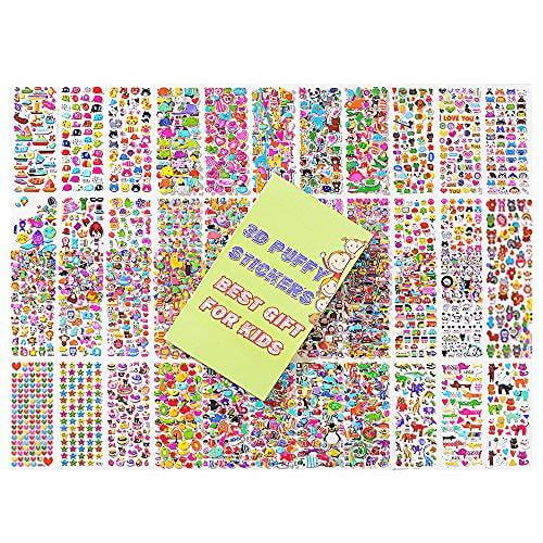 Card Making & Stationery 7 x letter sticker sticker for children Puffy ...