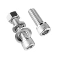 ZANHUA-1/4-20 x 2 Socket Head Cap Screws Allen Hex Bolts with Hex Nuts ...