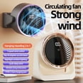 S400 Turbo Fan 100 Speed High-Speed Small Desktop Fan USB Digital ...