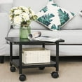 VASAGLE Industrial Mobile Printer Stand, 2-Tier Rolling Cart, Heavy ...