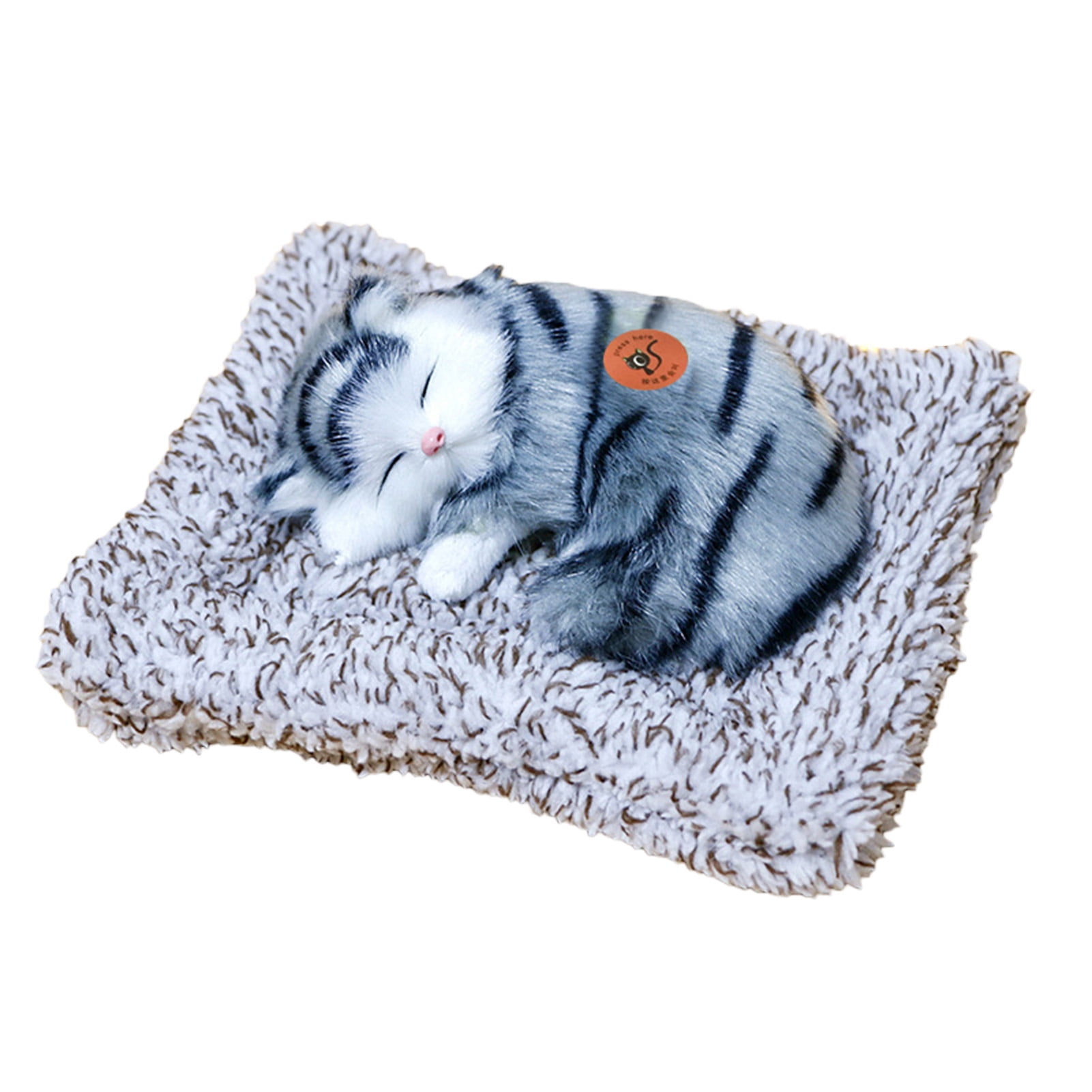 Yoone Simulation Cat Dog Static Model Flannel Plush Toy Fluff Hair ...